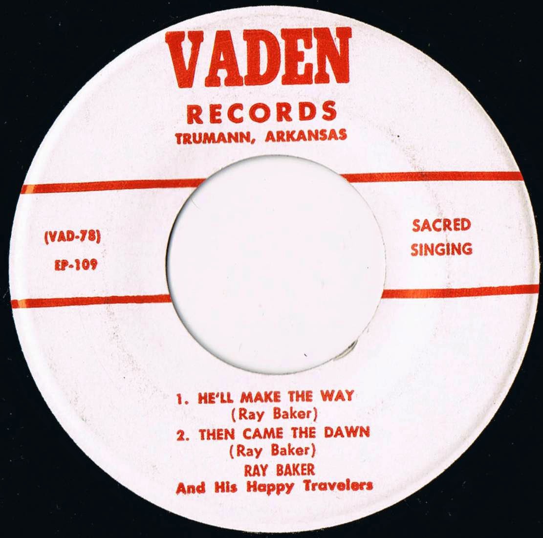 Arkansas 45rpm Records: Vaden